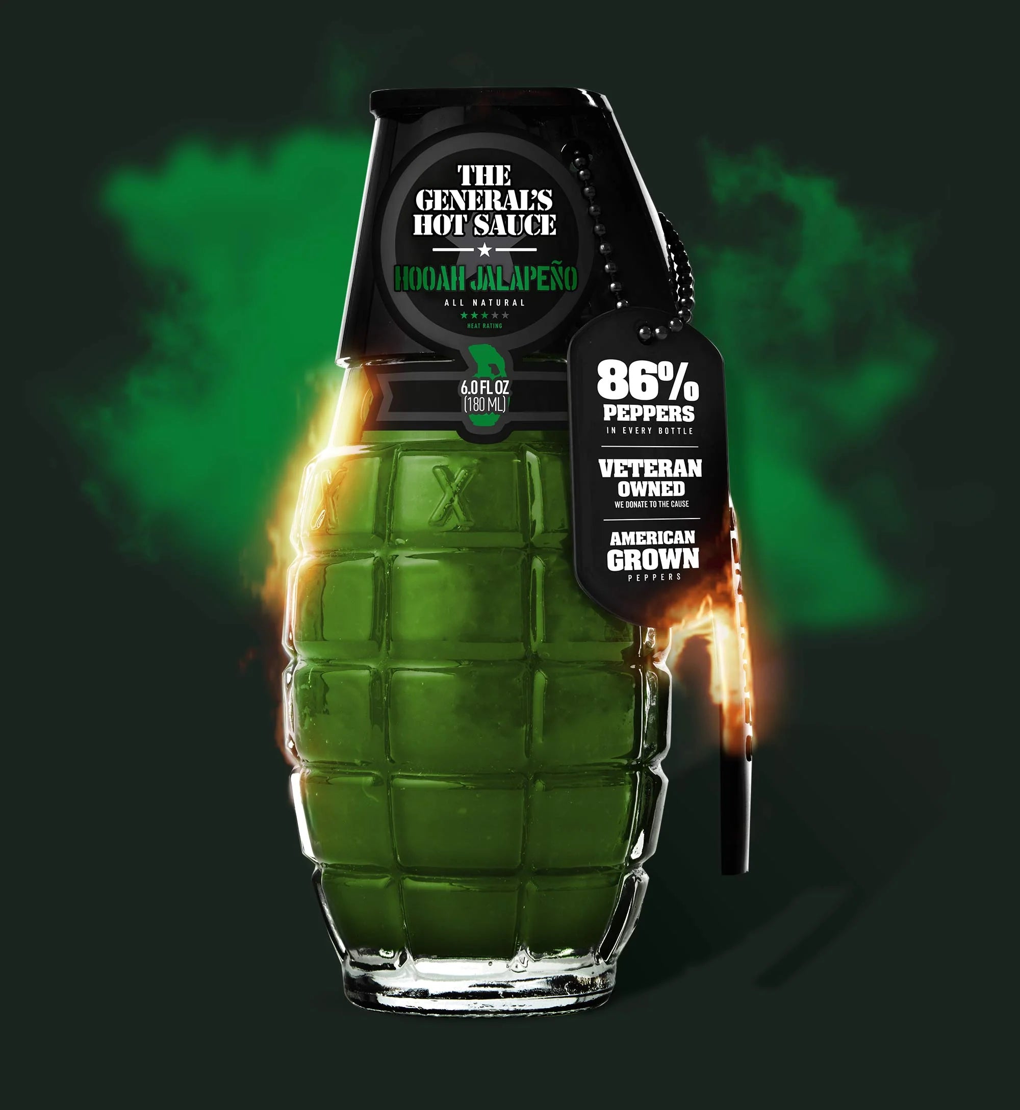 The General's Hot Sauce - Hooah Jalapeño – The Tree and Vine